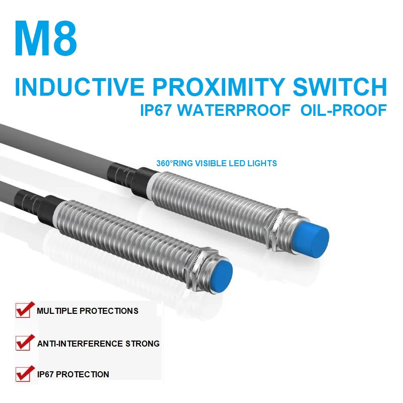 Inductive M8 Proximity Switch Sensor 2-wire NPN NC 220V Metal Sensor P ...