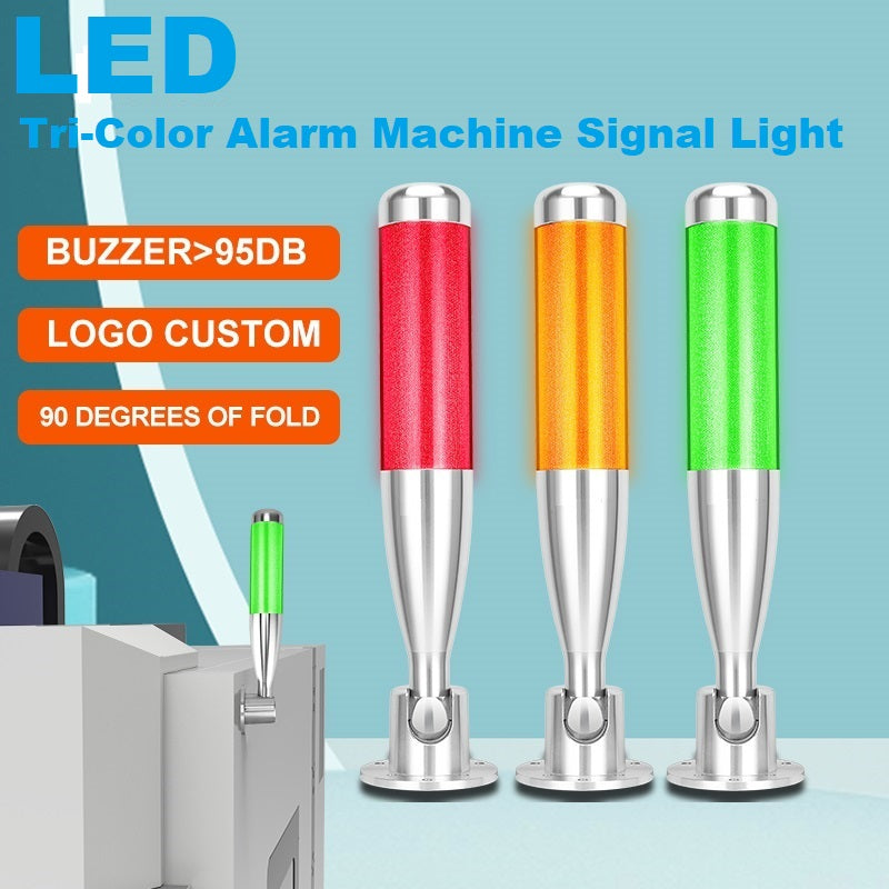 LED Tri-Color Alarm Machine Signal Warning Light CNC Tri-Color Light A ...