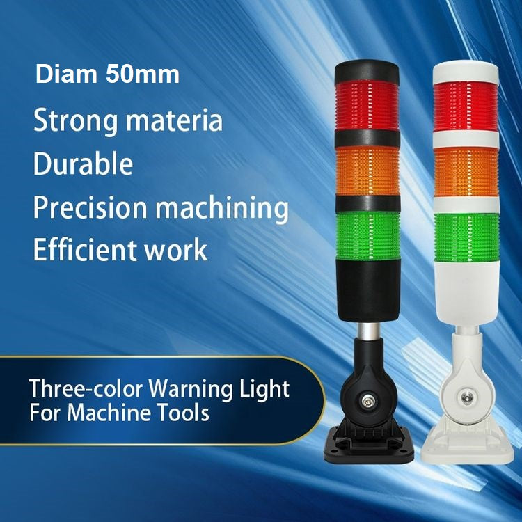 Dia 50MM LED Signal Warning light CNC Tri-layer Tri-Color light lathe ...