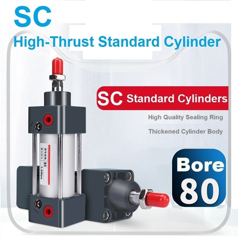 SC80×50 Standard Cylinder Small Pneumatic High Thrust SC80-50-75-100-1 ...