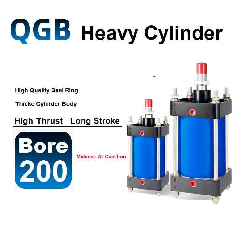 QGB Cast Iron Heavy-Duty Double-Action Cylinder High Thrust Standard C ...