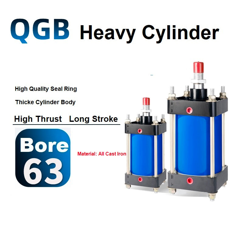 QGB Cast Iron Heavy-Duty Double-Action Cylinder High Thrust Standard C ...